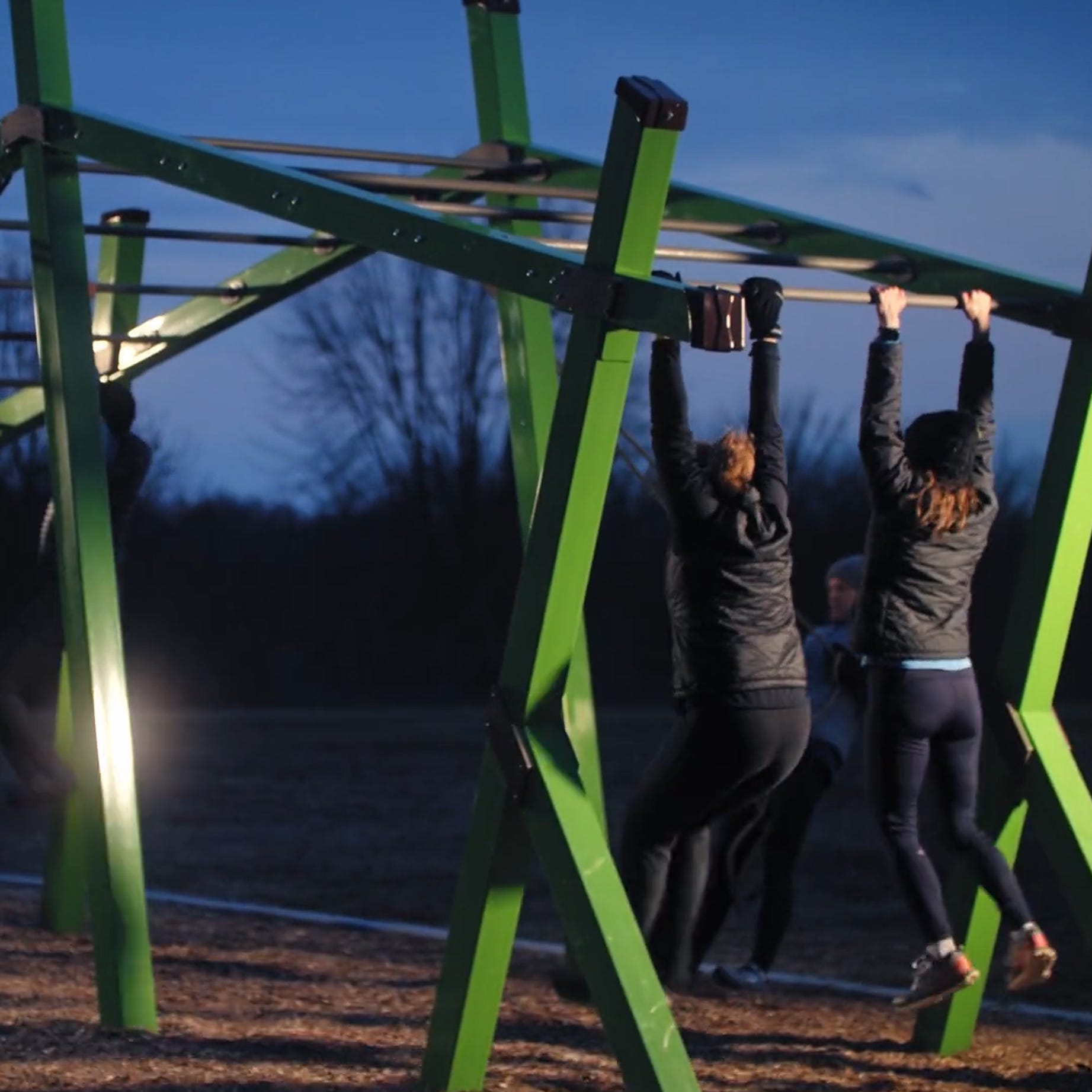 Custom Outdoor Fitness at Woodland Mound Park